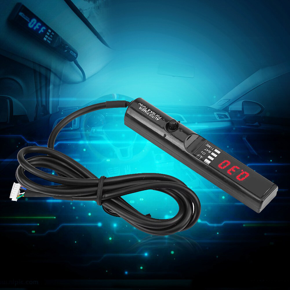 12V Auto Turbo Timer Device Turbo Digital Red LED Display Black Pen ...