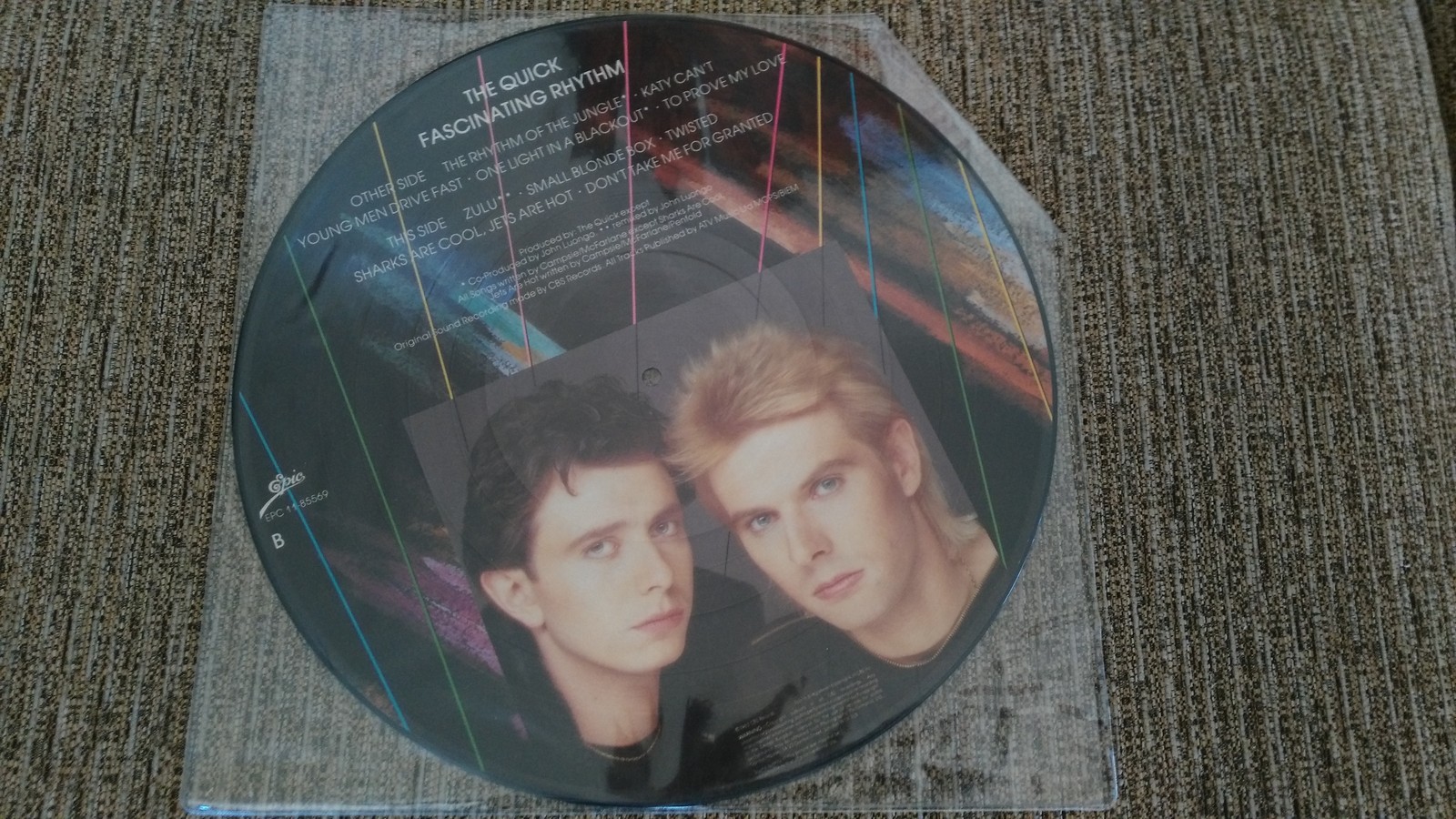 The Quick Fascinating Rhythm Picture Disc Vinyl LP Epic 11-85569 1982 ...