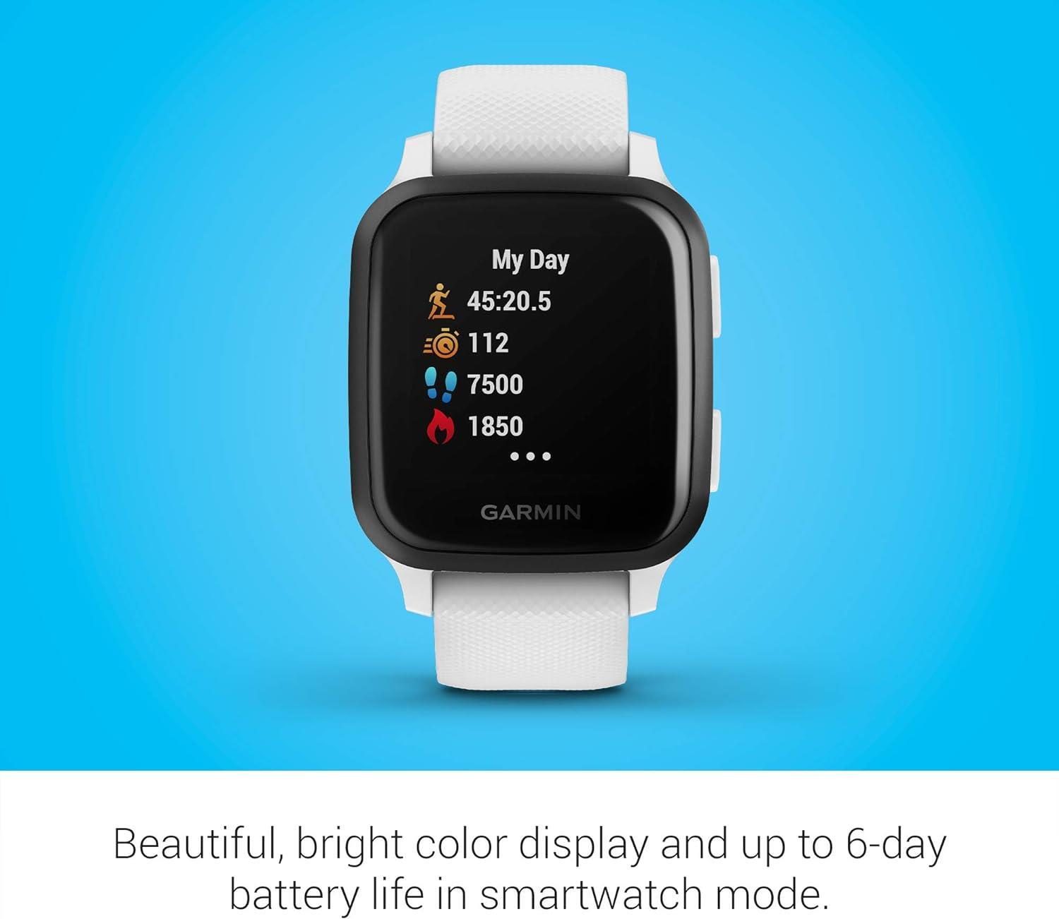 Garmin Venu Sq Music Edition GPS Smartwatch Activity Monitor Watch ...