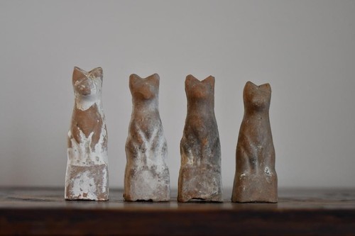 Imado Ware, Gun Fox, Clay Doll, Inari-Sama, Folk Belief, Antique ...