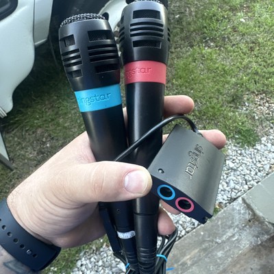 Singstar Microphones (2) w/ USB Converter for Sony PlayStation 2 & 3 | eBay