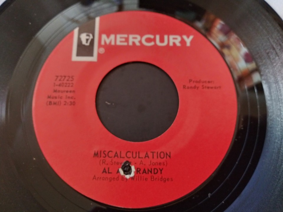 Al And Randy Mission Impossible NM Original 45RPM Mercury 72725 Record ...