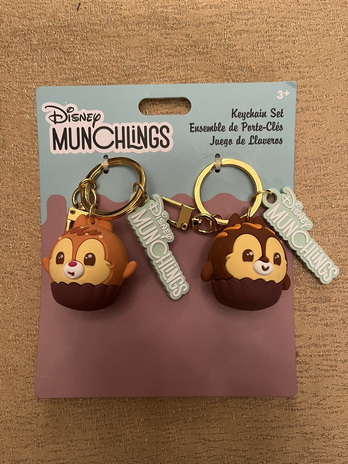 Disney munchling Chip & Dale keychain | eBay