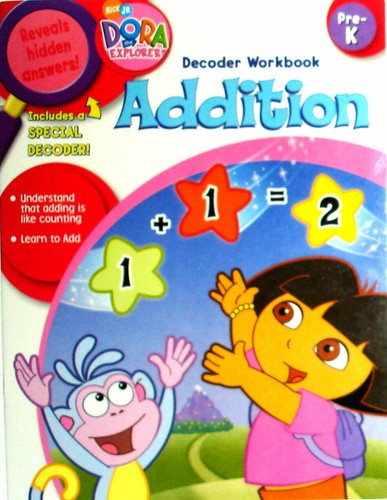 DORA THE EXPLORER ADDITION WORKBOOK With DECODER | eBay