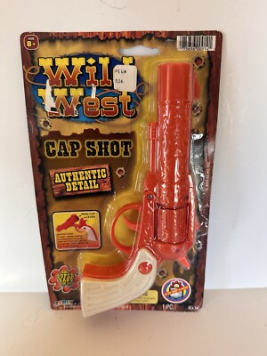 Wild West Outlaw Cap Gun Toy By Ja-Ru Authentic Detail Orange White ...