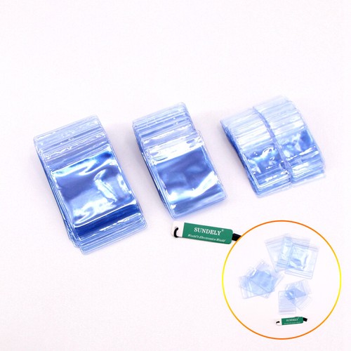 100x Strong Clear Plastic Coin Wallet Storage Envelopes Case Bag Holder ...