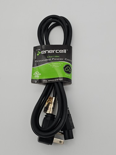 Enercell 6 Ft Grounded Black Power Cord 61-208 | eBay