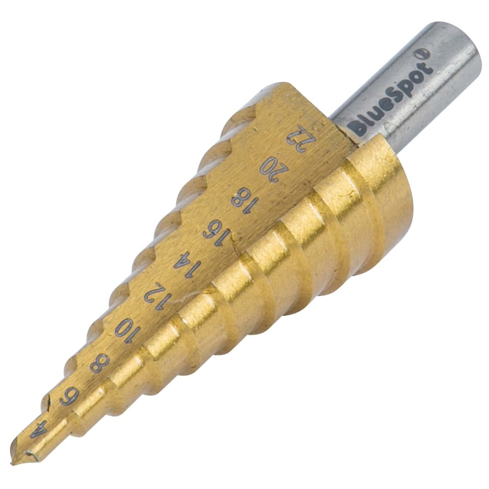 Step Drill HSS Steel Titanium Cone Bit Hole Metal Cutter Tool 4 - 22mm ...