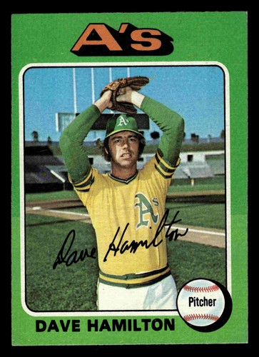 1975 Topps Dave Hamilton #428 - Oakland Athletics | eBay