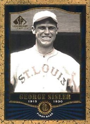 2001 SP Legendary Cuts #10 George Sisler St. Louis Browns HOF | eBay