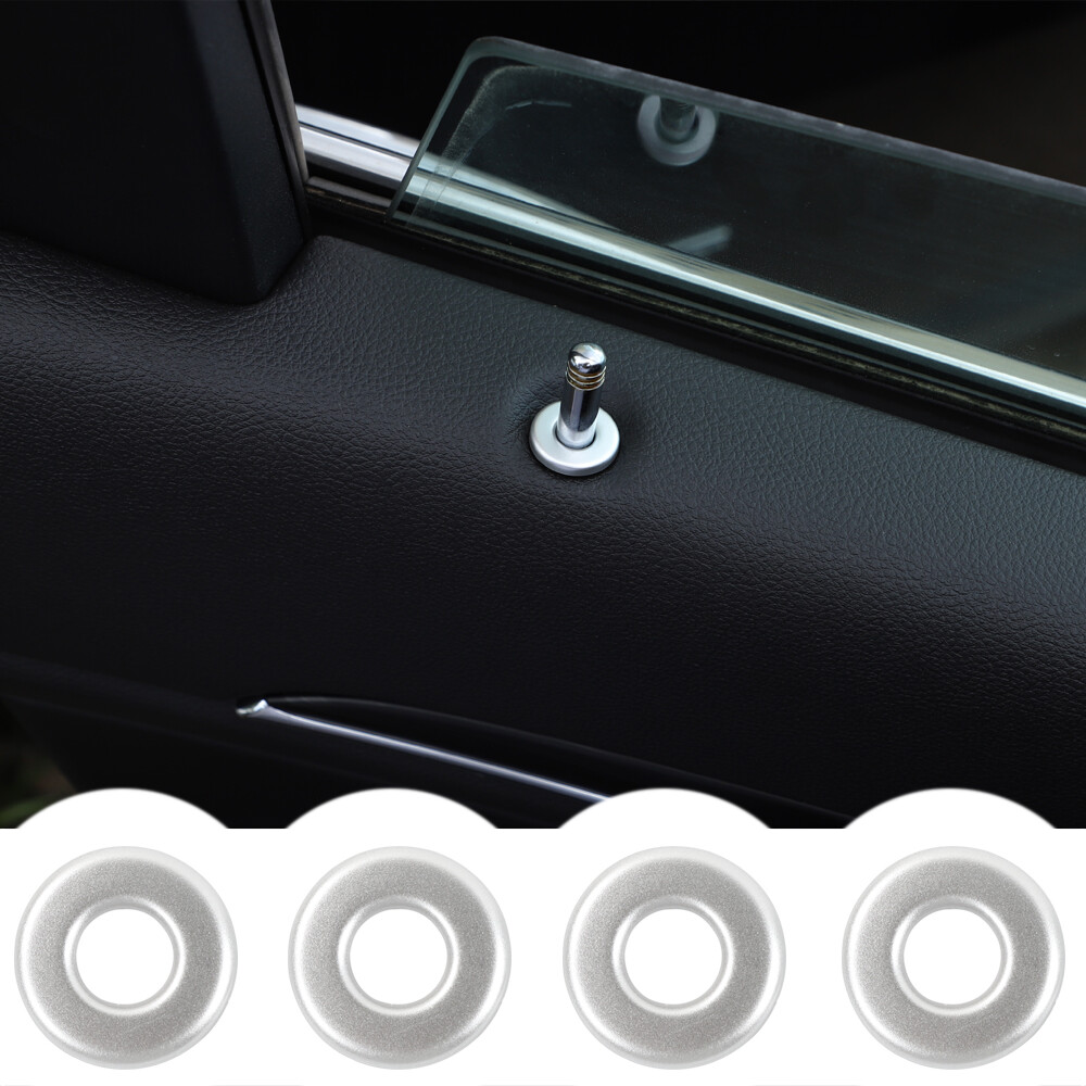 4X Silver Inner Door Lock Pins Cover Trim Kit For Jeep Grand Cherokee ...