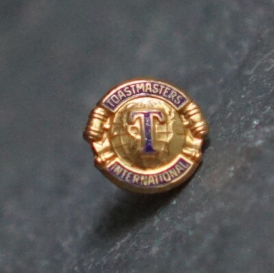 Vintage Lapel Tac Pin - Toastmasters International - Gold Tone Metal | eBay