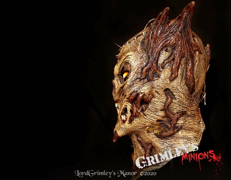NEW Lord Grimley Exclusive Boor Scarecrow Halloween Mask Horror Dryad ...