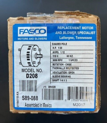 Motors - Shaded Pole Motor