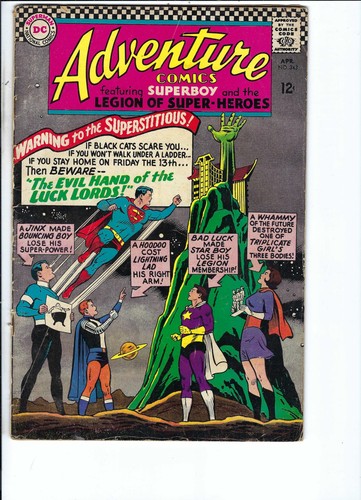 Adventure Comics #343 1st Luck Lords Super-Pets Legion Super-Heroes(Apr ...