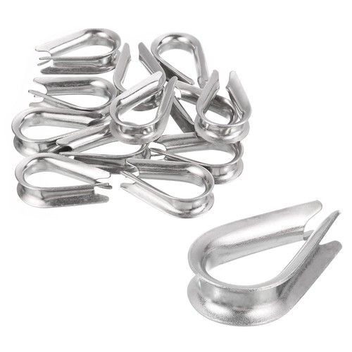 12Pcs M10 Stainless Steel Thimble Rigging for 5/16" Dia Wire Rope ...