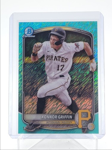 2025 Bowman - Chrome Prospects Konnor Griffin #BCP-86 Aqua Shimmer ...