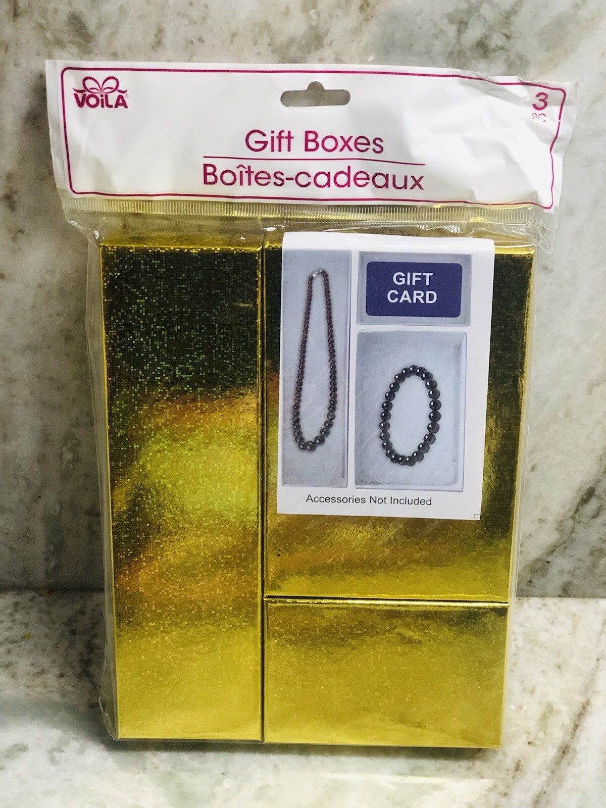 Ship N 24 Hours. New-Viola Set of 3 Gold Gift Boxes. | eBay