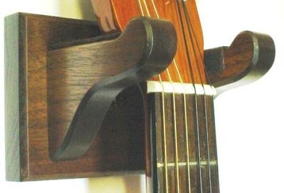 Walnut Wood Banjo Hanger Wall Mount Display | eBay