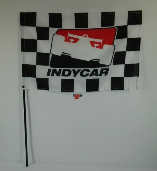 Indycar Series Collector Checkered Stick Flag Indianapolis 500 IMS ...
