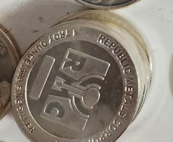 Republic Metals Corporation RMC Silver Coin 1 Troy Ounce .999 Fine ...