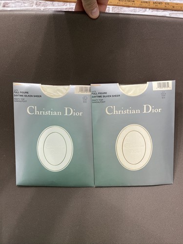Christian Dior 4475 Full Figure Daytime Silken Sheer Ivory 2X Lot Of 2 ...