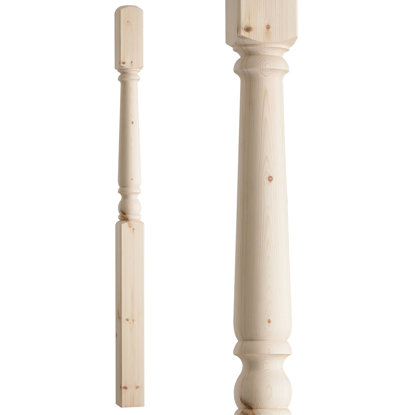 Cheshire Colonial Stair Post Spigot Newel 1500mm Newel Pine Oak Full or ...