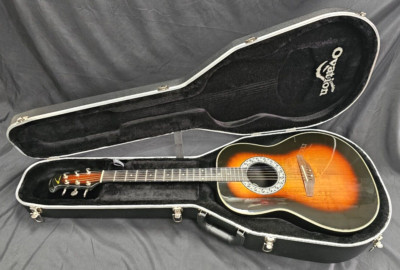 Ovation Balladeer 1111 U.S.A. Acoustic Guitar With Hard Case | eBay
