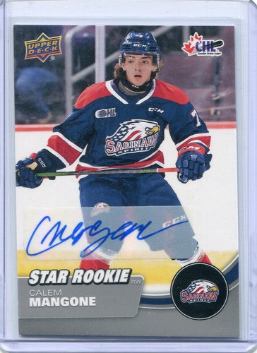 2021-22 Upper Deck CHL Autographs Calem Mangone Auto | eBay