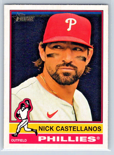2025 Topps Heritage Baseball - Nick Castellanos - Philadelphia Phillies ...