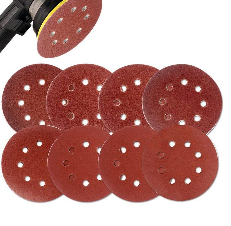 5inch 8Hole Sanding Discs Grinding Sandpaper 40-800 Assorted Grit Disc ...
