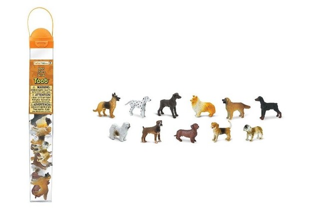 Safari Ltd Dogs Toob With 11 Hand Painted Toy Figurines Including a ...