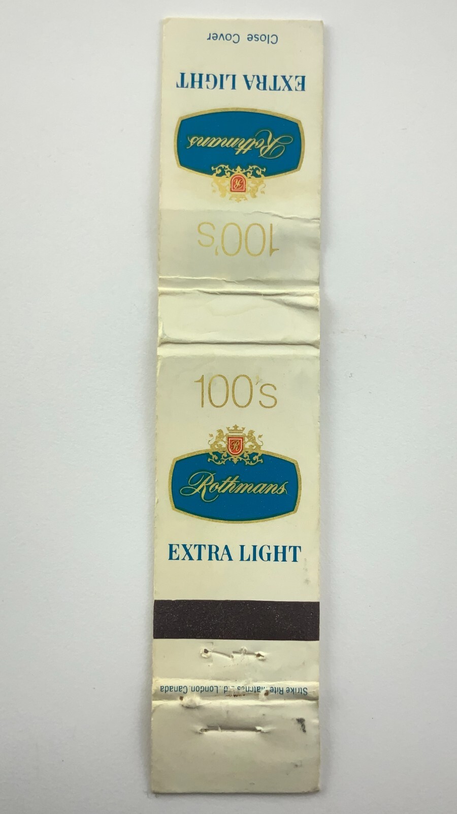 Rothmans Extra Light Matchbook Canada Advertising EE794 | eBay
