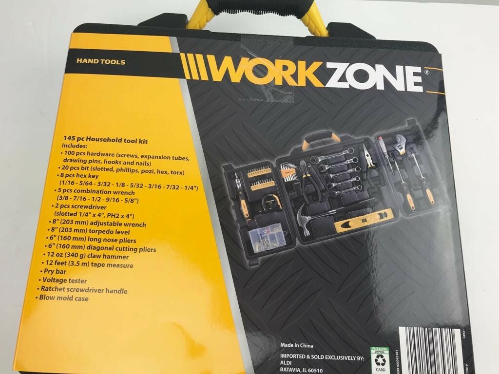 New Workzone 145pc Househols Tool Kit | eBay