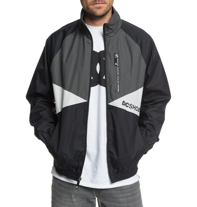 DC Shoes Bykergrove Skateboard Full Zip Track Jacket Black L NWT NEW ...