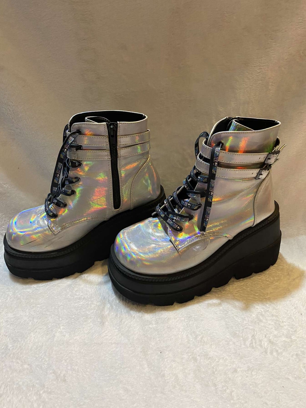 Monster High Holographic Platform Demonia Boots - Gem