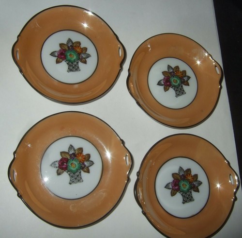 Japanese Luster Butter Pats Vintage Set of Four | eBay