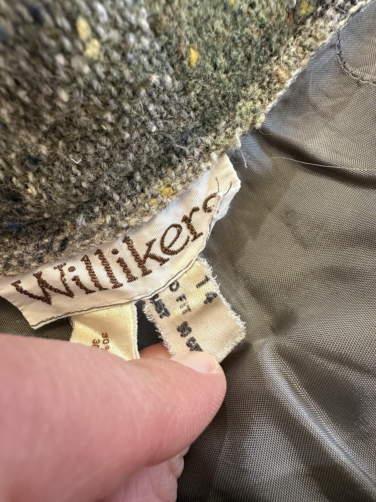 Vintage 50s 60s Willikers Wool Plaid Check A Line Mid… - Gem