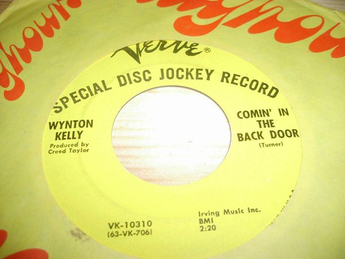 Wynton Kelly Jazz Funk R'n'B Blues 45 rpm Verve PROMO Record Label ...