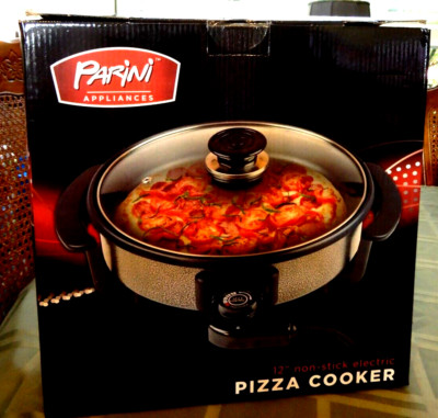 PARINI Appliances 12" PIZZA COOKER Cookware NON-STICK ELECTRIC Multiple ...
