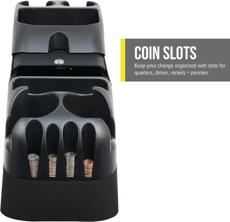 Universal Car Center Console Storage Organizer with Cup Holder for Cars ...