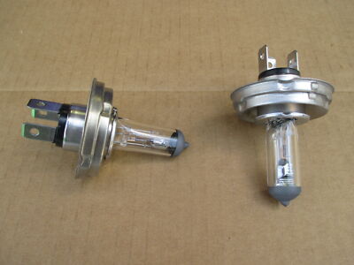 2 H4 HALOGEN HI/LOW BEAM HEADLIGHT BULB 12V 100/90W CAR TRUCK P45T BASE ...