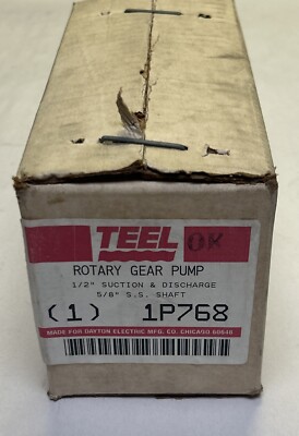 TEEL,1P768,ROTARY GEAR PUMP NEW | eBay