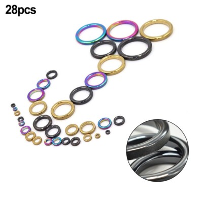 28pcs Fishing Rod Repair Kit Ring Rod Eye Replacement Kit Ceramic Guide ...