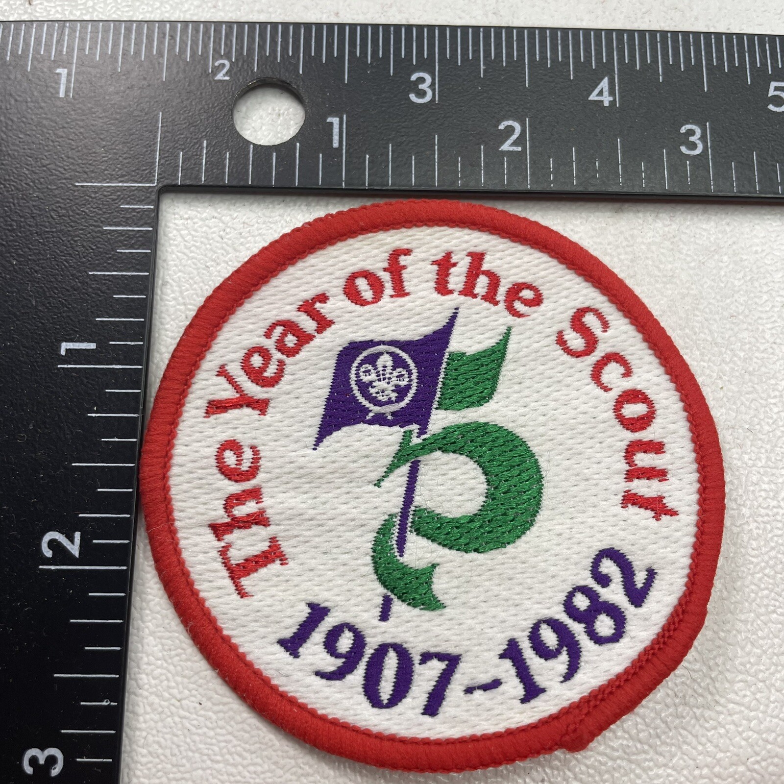 Boy Scouts THE YEAR OF THE SCOUT 1907-1982 Patch 24R2 | eBay