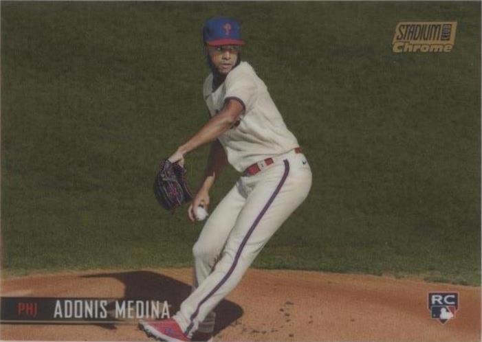 2021 Topps Stadium Club Chrome - Adonis Medina #81 Gold Refractor /50 ...