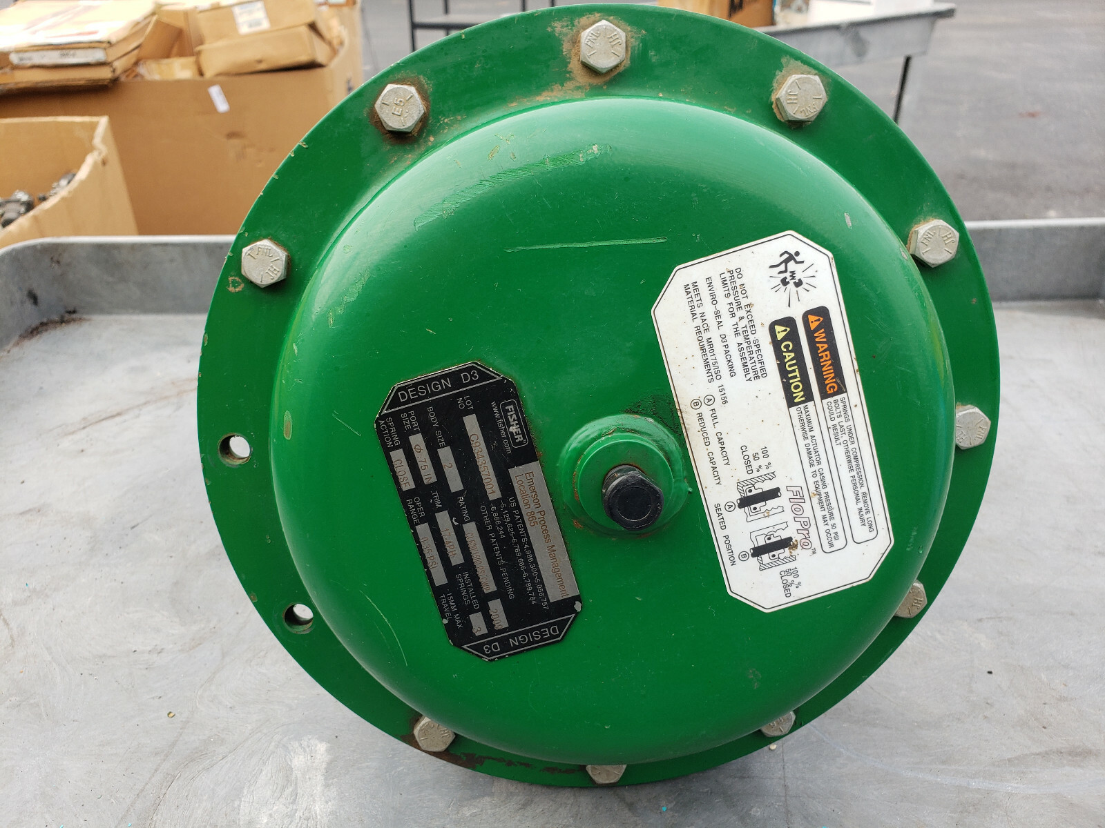 Fisher D3 C934 CL600/1500 PSI CWP SIZE 2 CONTROL VALVE FLOPRO L49500 ...