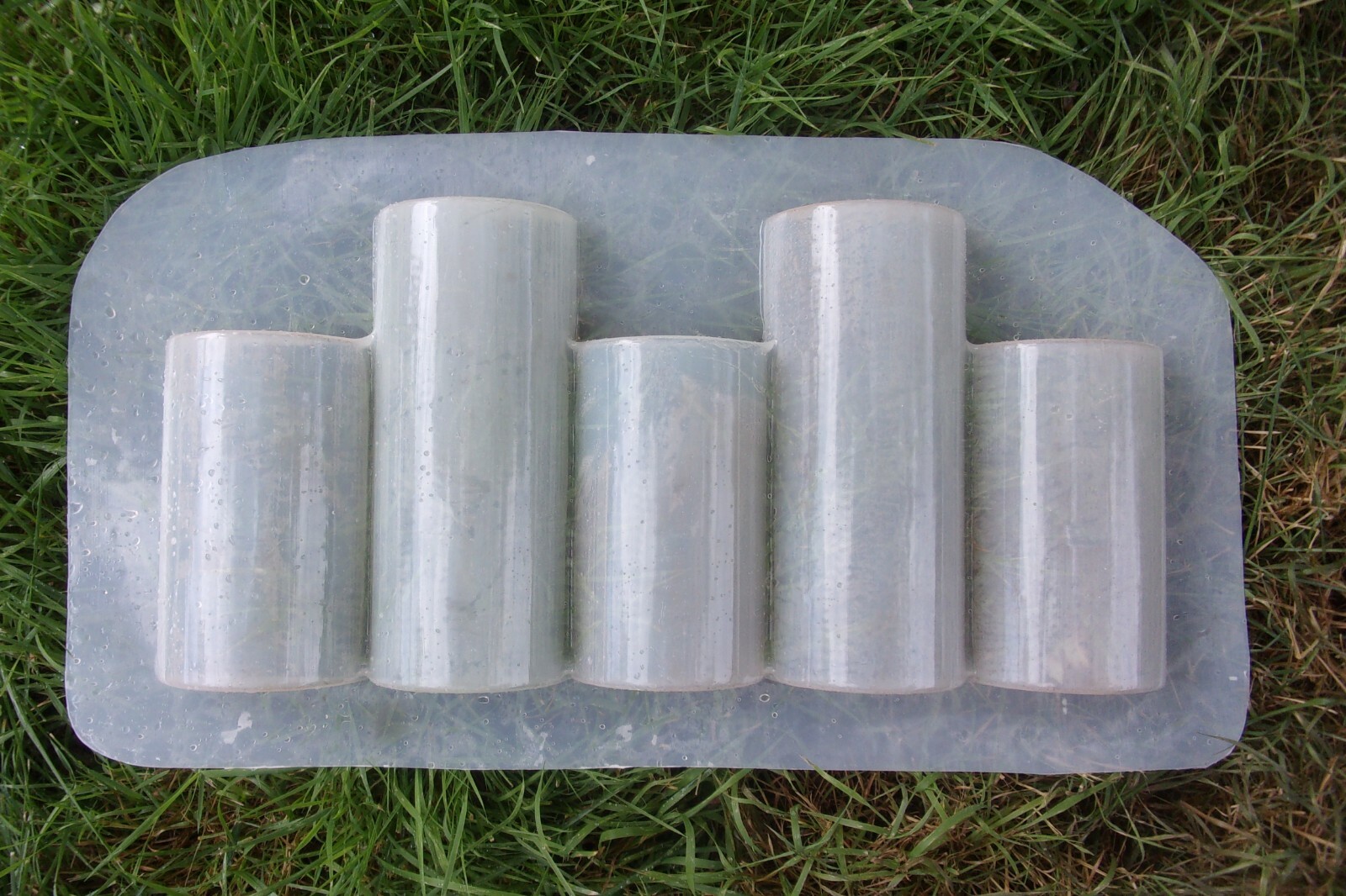 Half Log edging mold Create 100's with poly plastic mould 15" x 7" x 1. ...