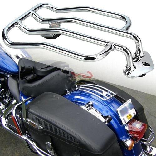 Chrome Solo Seat Rear Luggage Rack For Harley Sportster Iron XL883 1200 ...