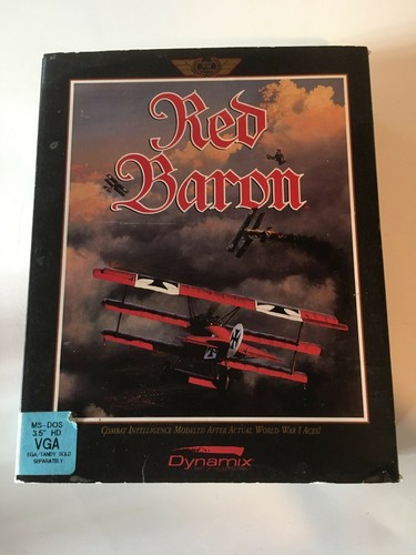Red Baron Dynamix PC MS-DOS (2) 3.5" HD with paperwork, maps, and ...